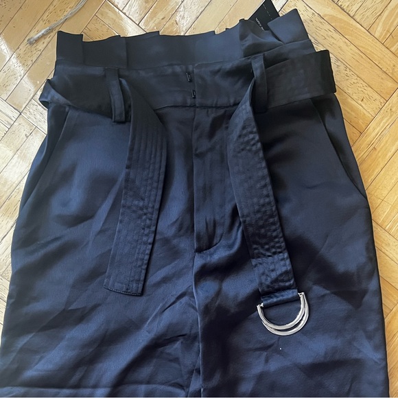 bebe | Pants & Jumpsuits | Nwt Bebe Satins Wide Leg Paper Bag Pant Size ...